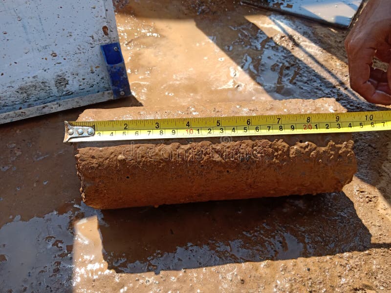 Bulk Cement Work Sample in Road Construction Stock Photo - Image of ...