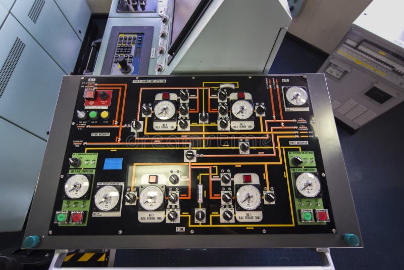 Bulk Control Panel in Tanker Stock Photo - Image of sailor, deck: 90492674