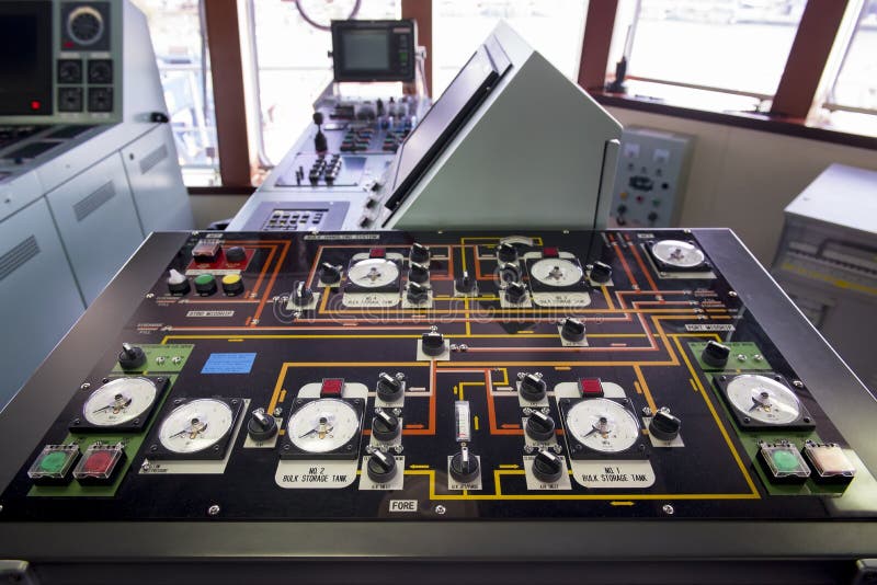 Bulk Control Panel in Tanker Stock Photo - Image of sailor, deck: 90492674