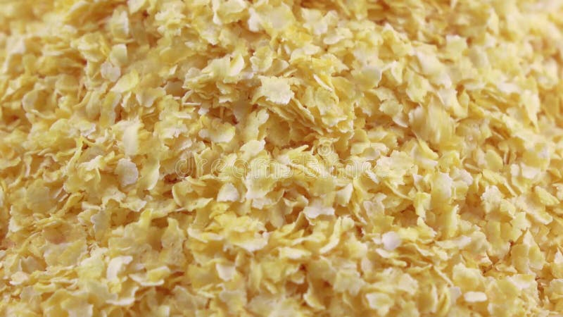 Corn flakes wholegrain stock video. Video of diet, isolated - 160959397