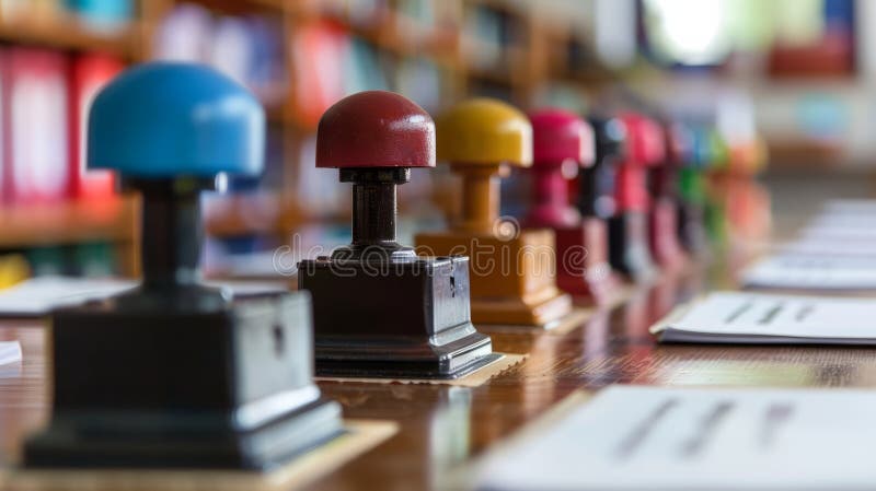 Bulk Date Stamps for Schoolwide Distribution Stock Illustration ...