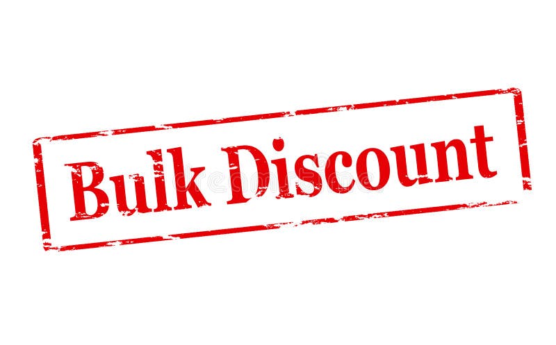 Bulk discount stock vector. Illustration of text, sign - 147613794