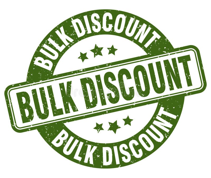 Bulk Discount Stamp. Bulk Discount Label. Round Grunge Sign Stock ...