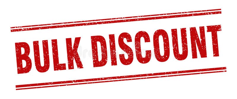 Bulk Discount Stamp. Bulk Discount Square Grunge Sign Stock Vector ...