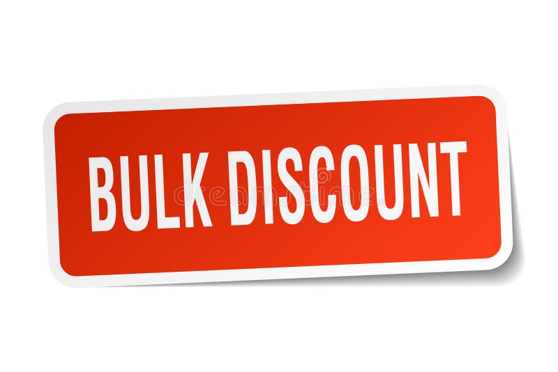 Bulk Sticker, Word Text Sticker, Vector Sticky Stock Vector ...