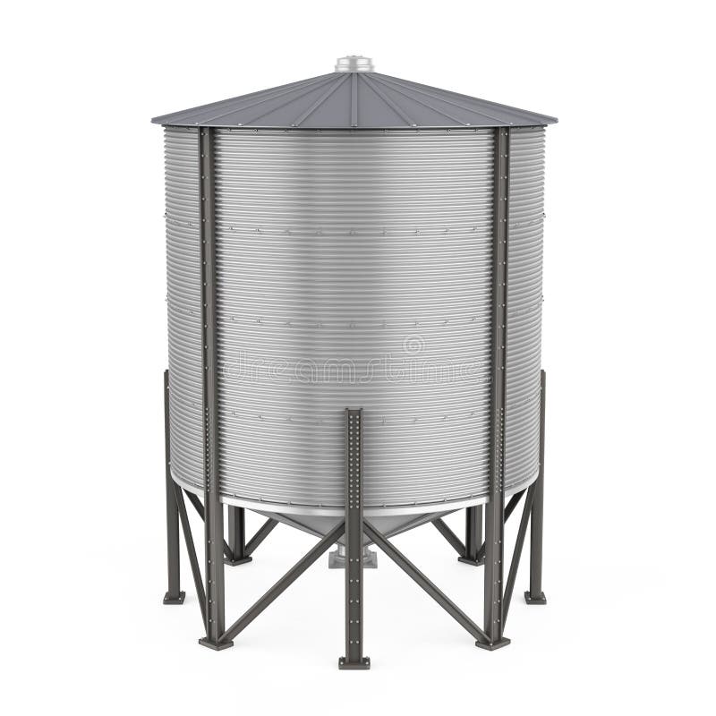 Bulk Feed Silo stock illustration. Illustration of grain - 49493606