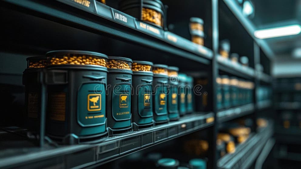 Bulk Feed Storage: Efficient & Organized Stock Illustration ...