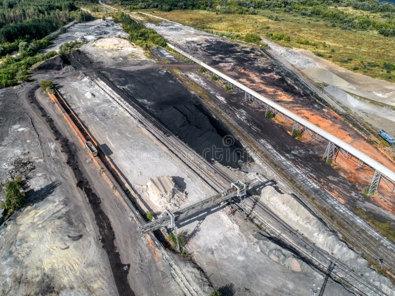 Bulk Material Warehouse Aerial Stock Photo - Image of angle, heap ...