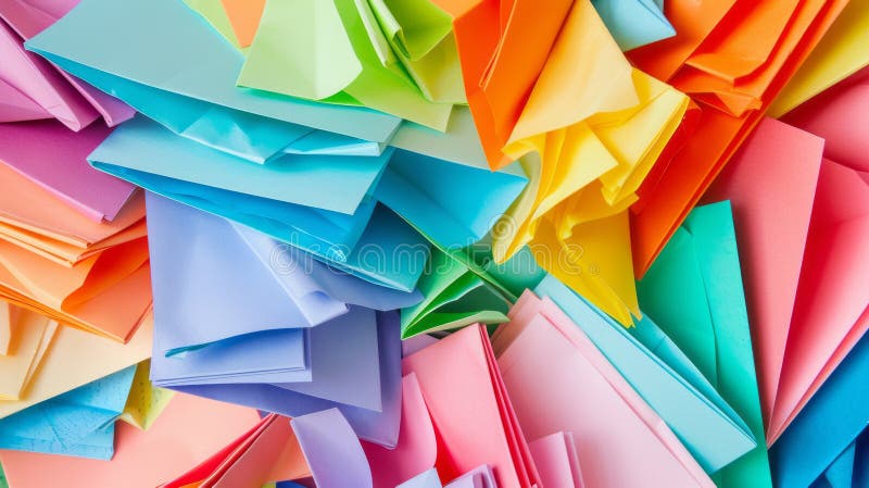 Bulk Origami Paper Packs for Classroom Use Stock Illustration ...