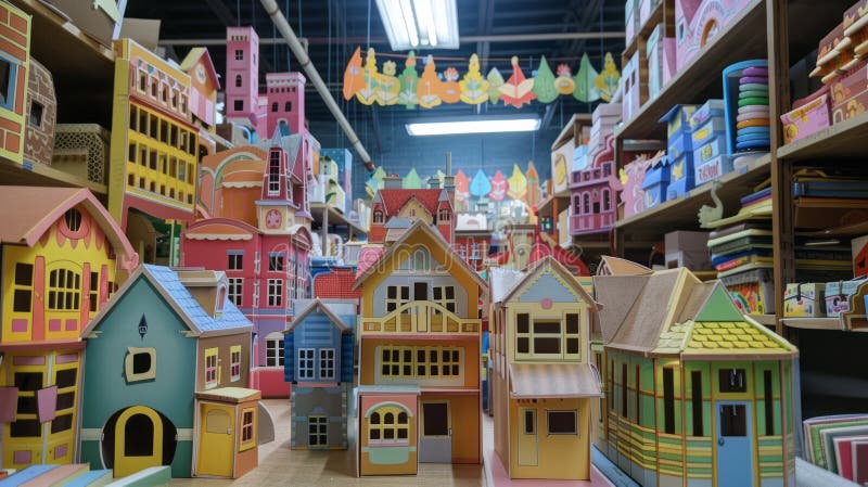 Bulk Pack Paper Model Kits for Classroom Crafting Stock Illustration ...