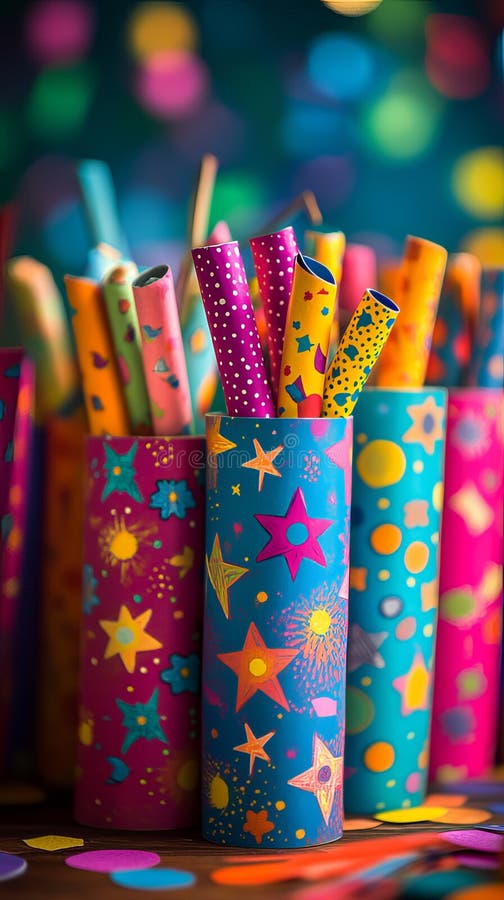 Bulk Pack Paper Model Kits for Classroom Crafting Stock Illustration ...