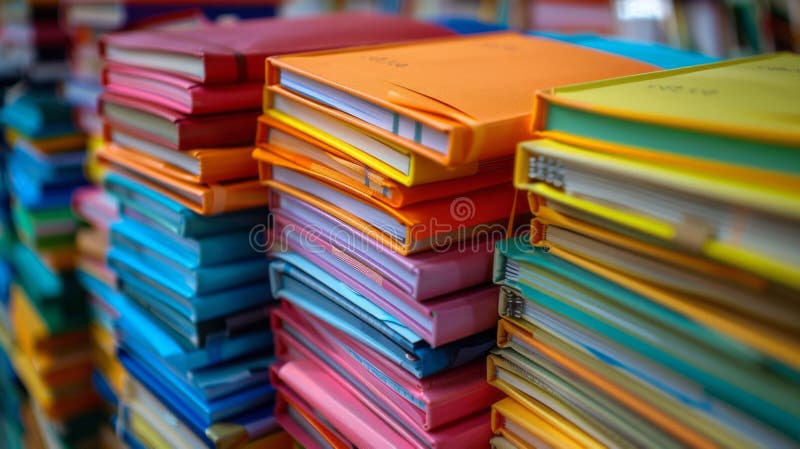 Bulk Pack Record Books for Schoolwide Use Stock Illustration ...