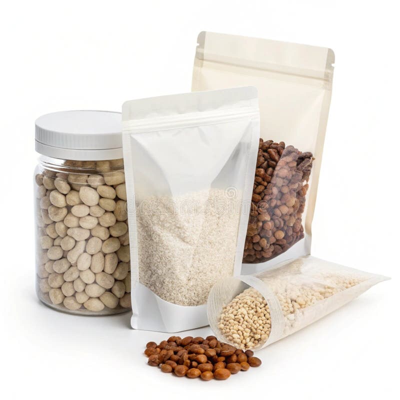 Bulk Packaging Isolated on White Stock Illustration - Illustration of ...