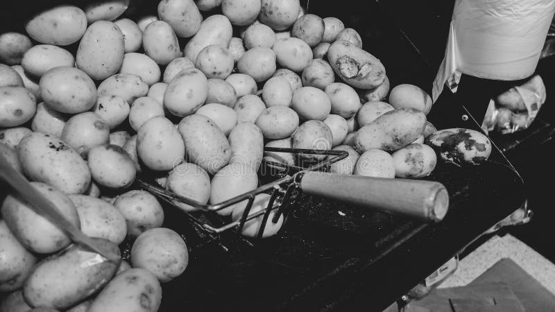 Bulk Potatoes at the Supermarket Stock Image - Image of nature ...