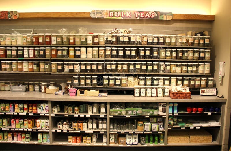 Bulk teas in supermarket editorial stock photo. Image of black - 38733683