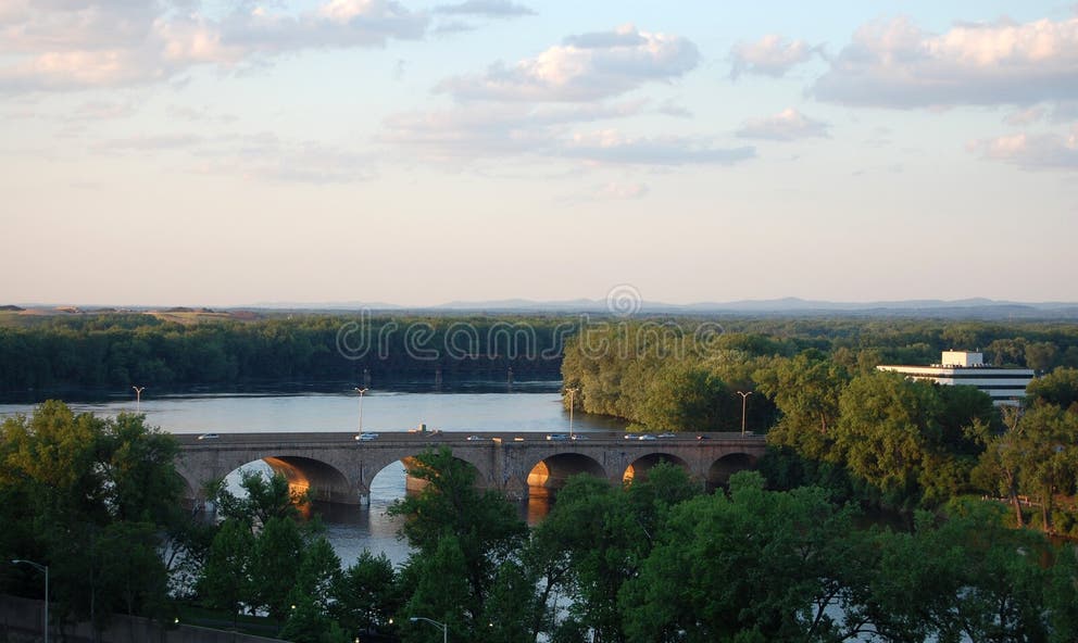 Bulkeley Bridge stock photo. Image of stone, bridge, connecticut - 9629166
