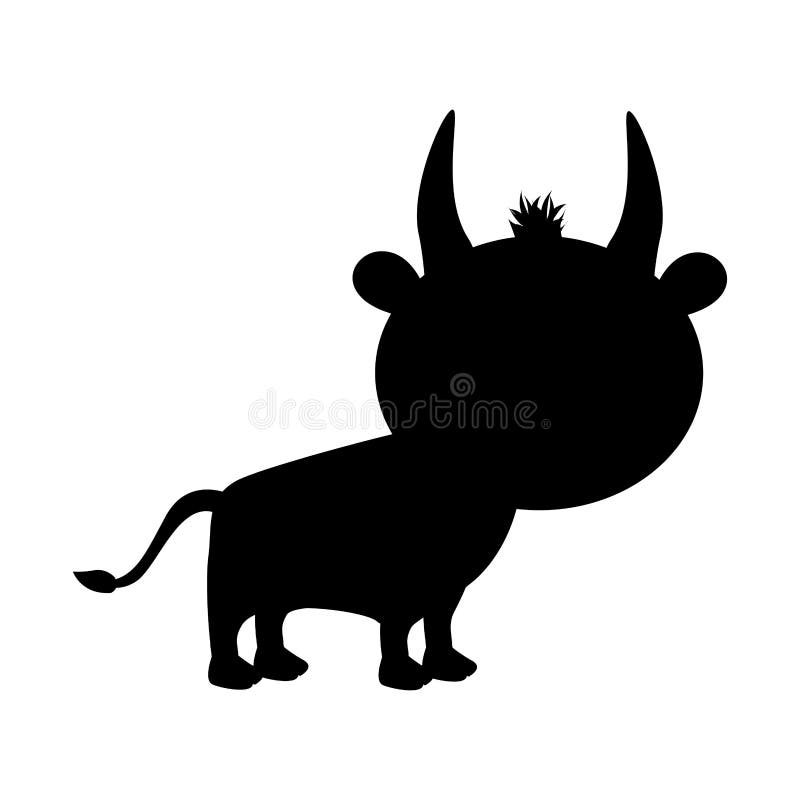 Bull animal icon image stock vector. Illustration of reserve - 80424295