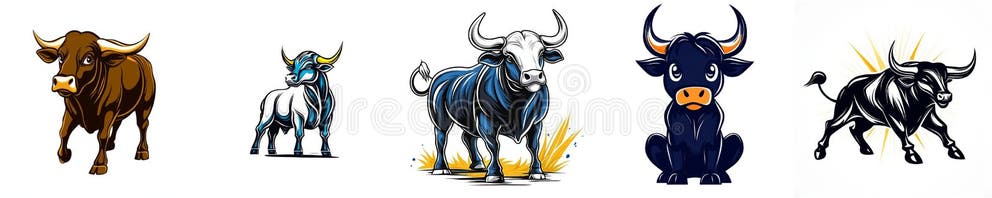 Bull Animal Strength and Power in Motion Stock Photo - Image of beast ...