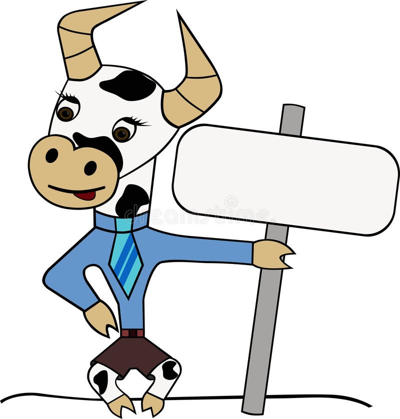 Bull With Banner Picture. Image: 6465497