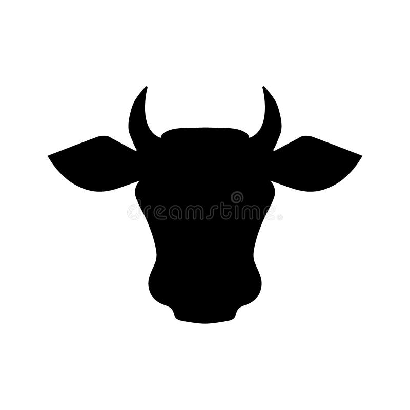 Bull Bison Icon Vector Illustration Isolated on White Background. Stock ...