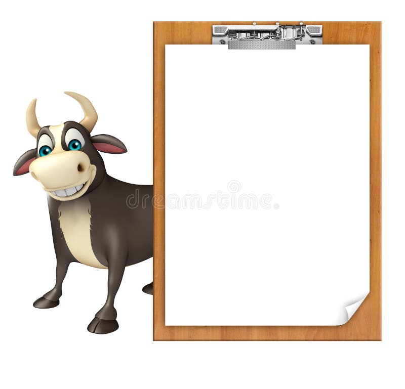 Bull Cartoon Character Exam Pad Stock Illustrations – 9 Bull Cartoon ...