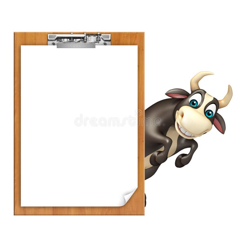 Bull Cartoon Character Exam Pad Stock Illustrations – 9 Bull Cartoon ...