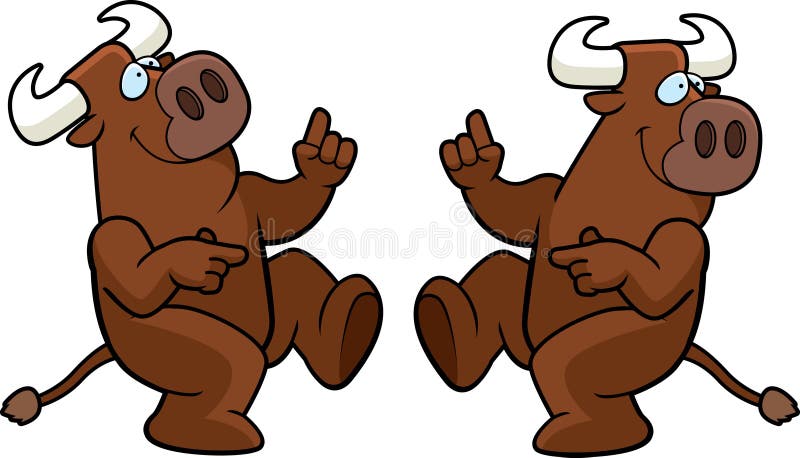 Bull Dancing stock vector. Illustration of animal, dancing - 10848261