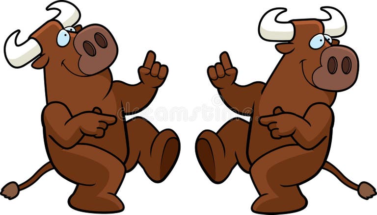 Bull Dancing stock vector. Illustration of animal, dancing - 10848261