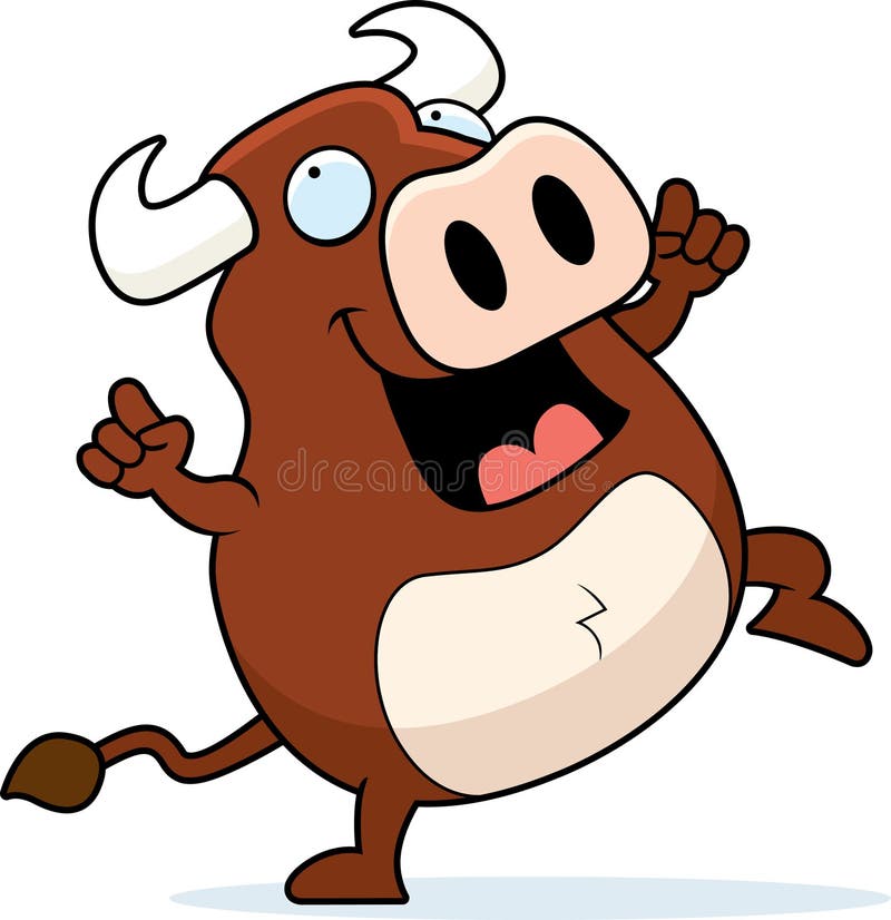 Bull Dancing stock vector. Illustration of livestock - 10926398