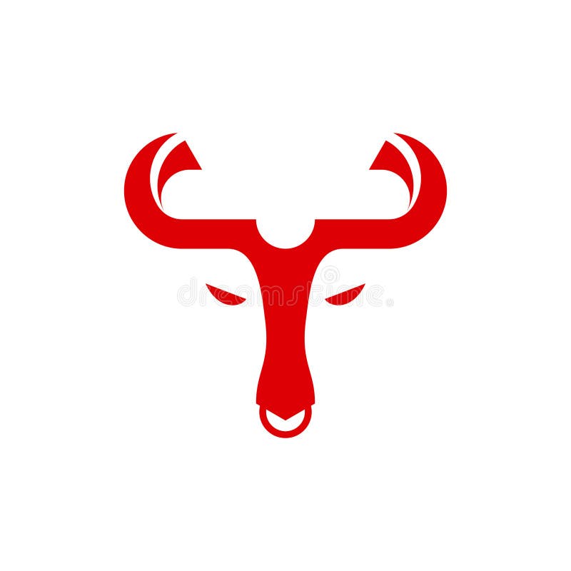 Bull Design Element Vector Icon with Creative Modern Concept Stock ...