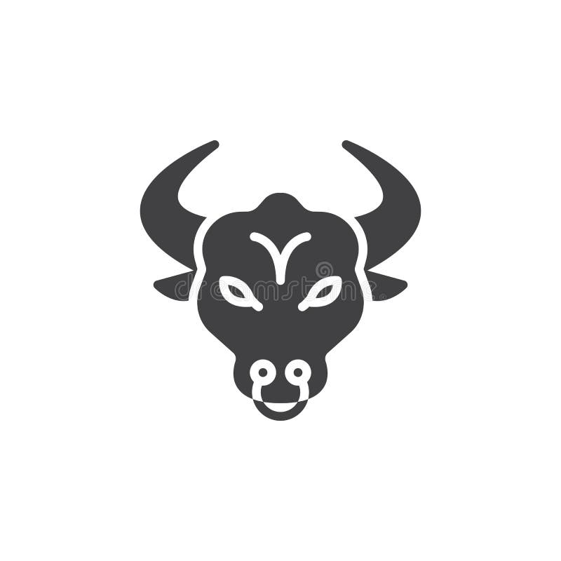 Icono De Llanura De Emoji De Toro Enojado Ilustración del Vector ...