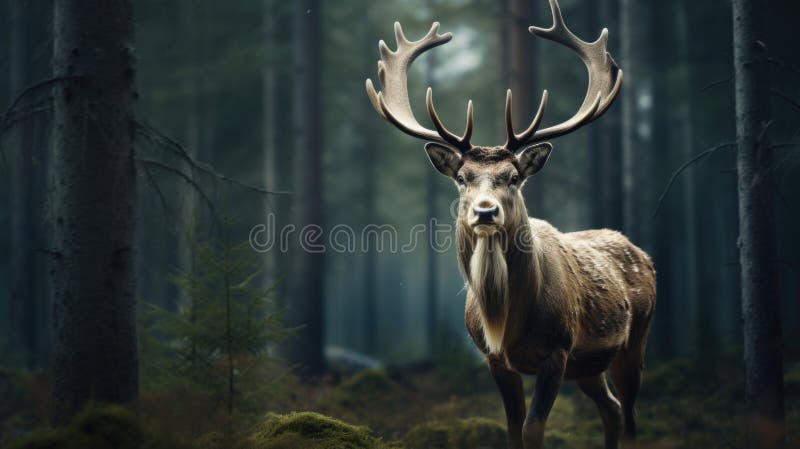 A Bull Elk in Autumn during the Rut Stock Photo - Image of environment ...