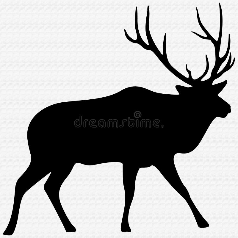 Bull Elk Illustration stock vector. Illustration of deer - 6816496