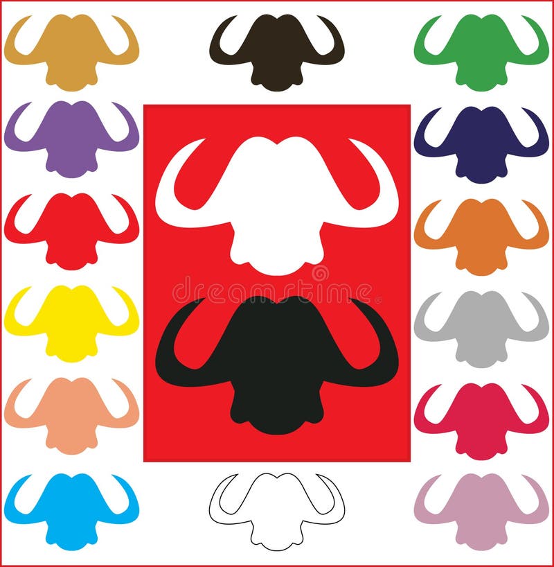 Bull face head stock vector. Illustration of font, defense - 295745878