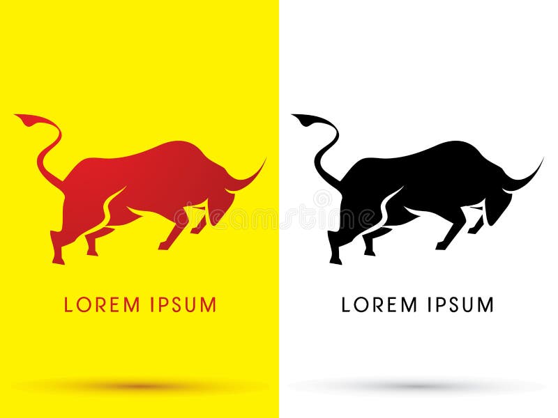 Bull Fight Horizontal Banner Stock Vector - Illustration of layout ...