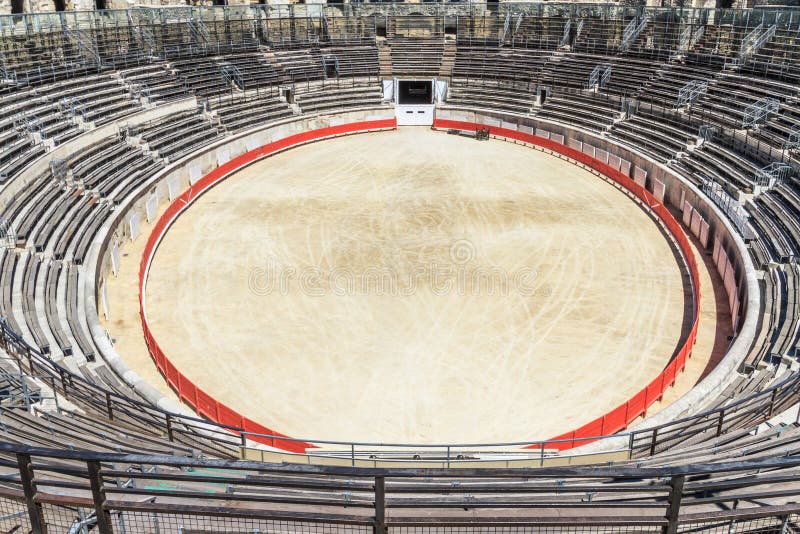 Bull Fighting Arena Nimes stock image. Image of fighting - 27768045