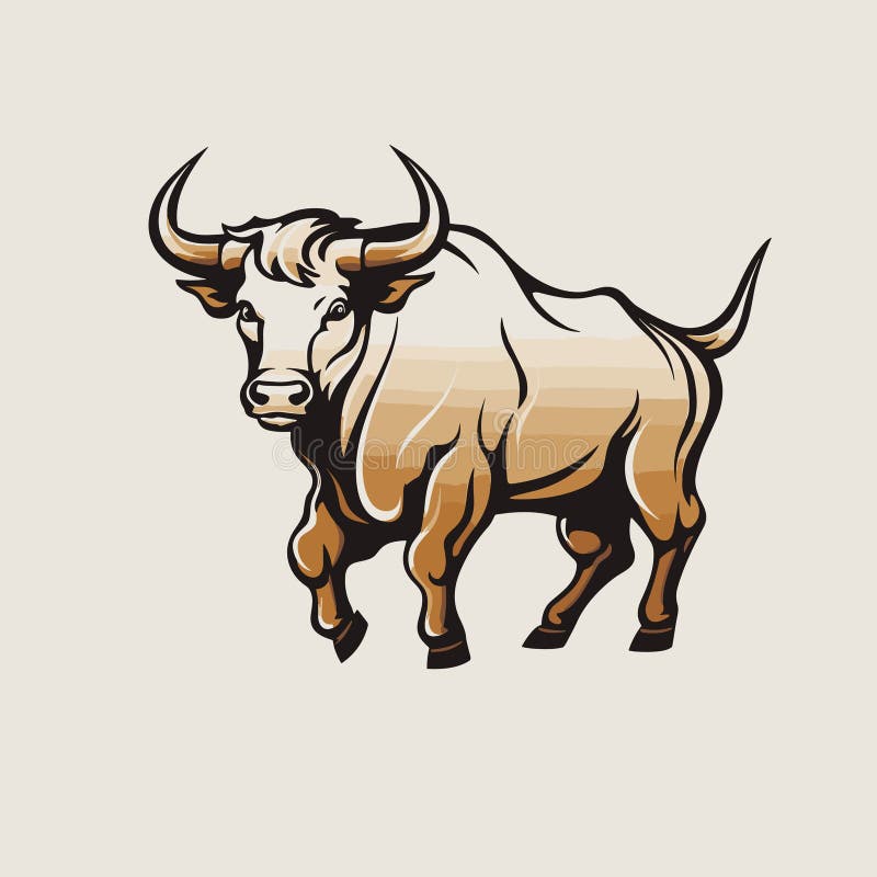 Bull Hand-drawn Illustration. Bull. Vector Doodle Style Cartoon ...