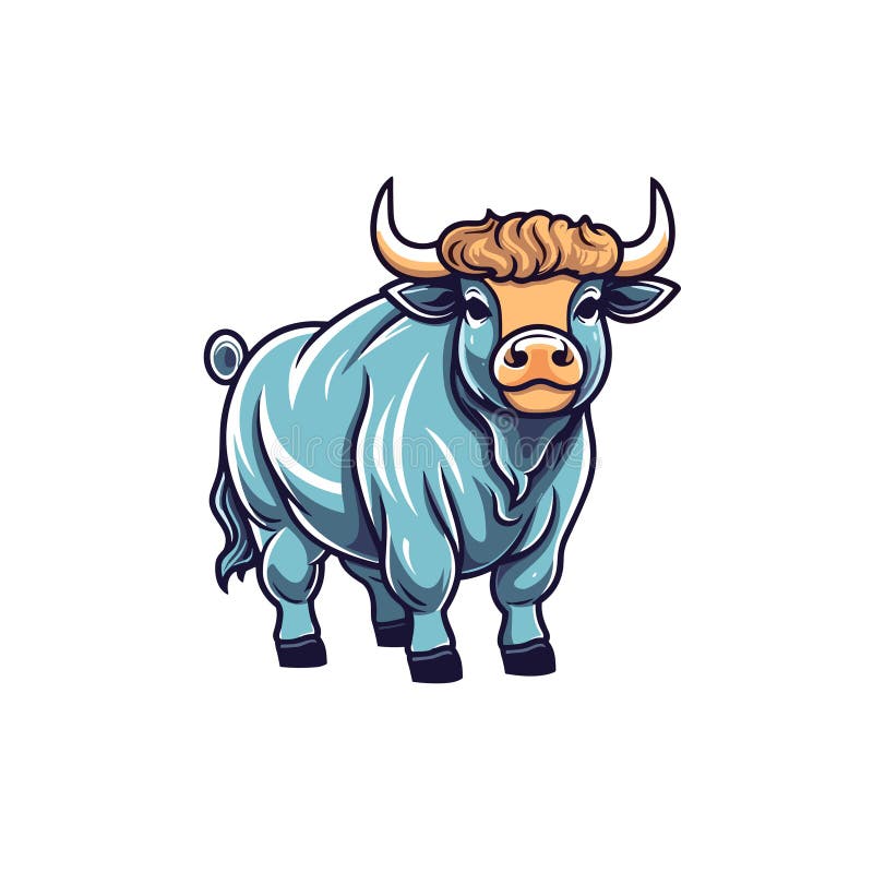 Bull Hand-drawn Illustration. Bull. Vector Doodle Style Cartoon ...