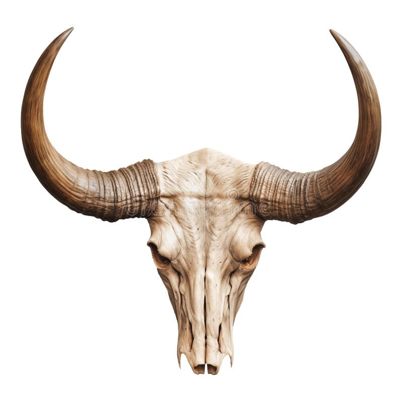 Bull Head Isolated on a Transparent or White Background. Head Overlay ...