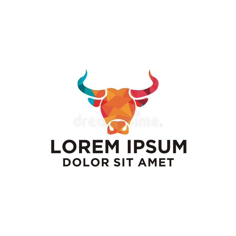 Bull Head Logo Inspiration Stock Illustrations – 711 Bull Head Logo ...