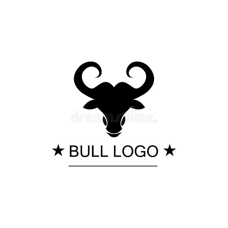 Bull Head Logo Template Illustration Design Vector Stock Vector ...