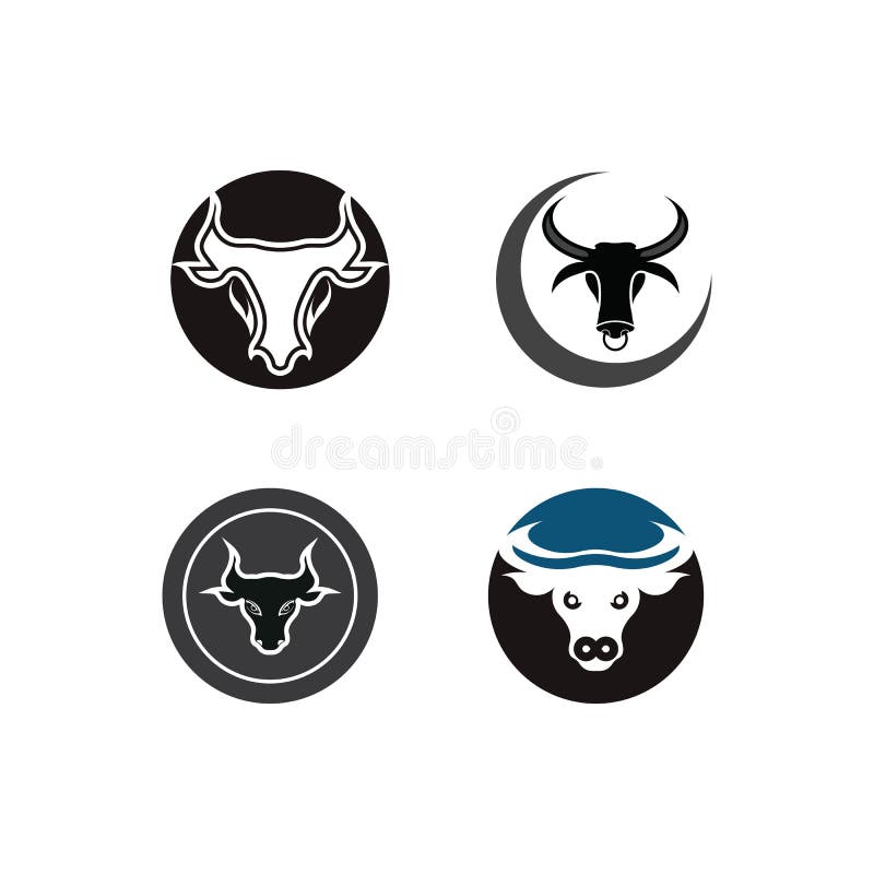 Bull head logo vector icon stock vector. Illustration of aggression ...