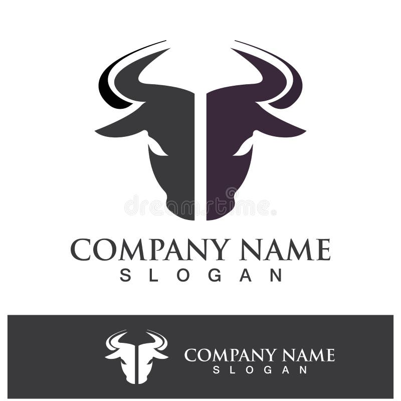 Bull head logo vector icon stock vector. Illustration of buffalo ...