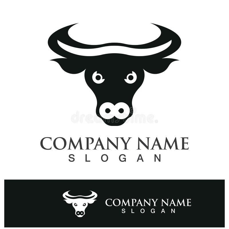 Bull head logo vector icon stock vector. Illustration of wildlife ...