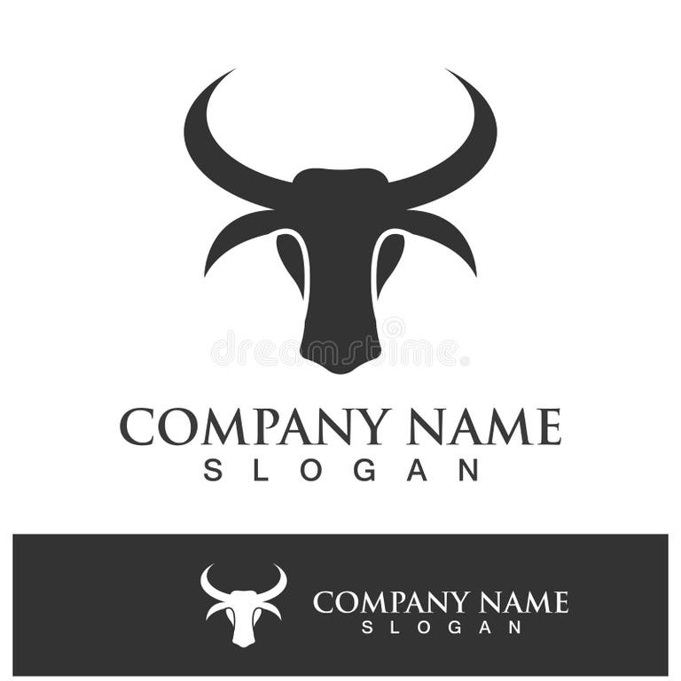 Bull head logo vector icon stock vector. Illustration of abstract ...
