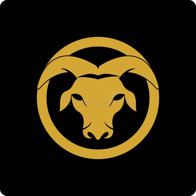 Bull Head Logo Vector Icon Illustration Design Stock Vector ...