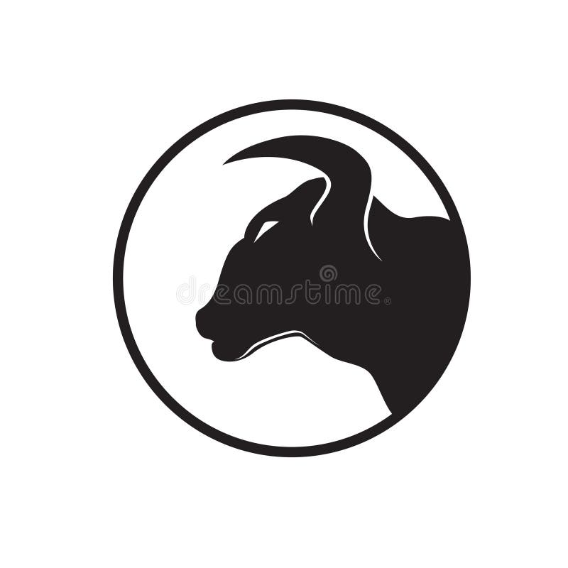Bull head symbol stock vector. Illustration of bull, isolated - 43266779
