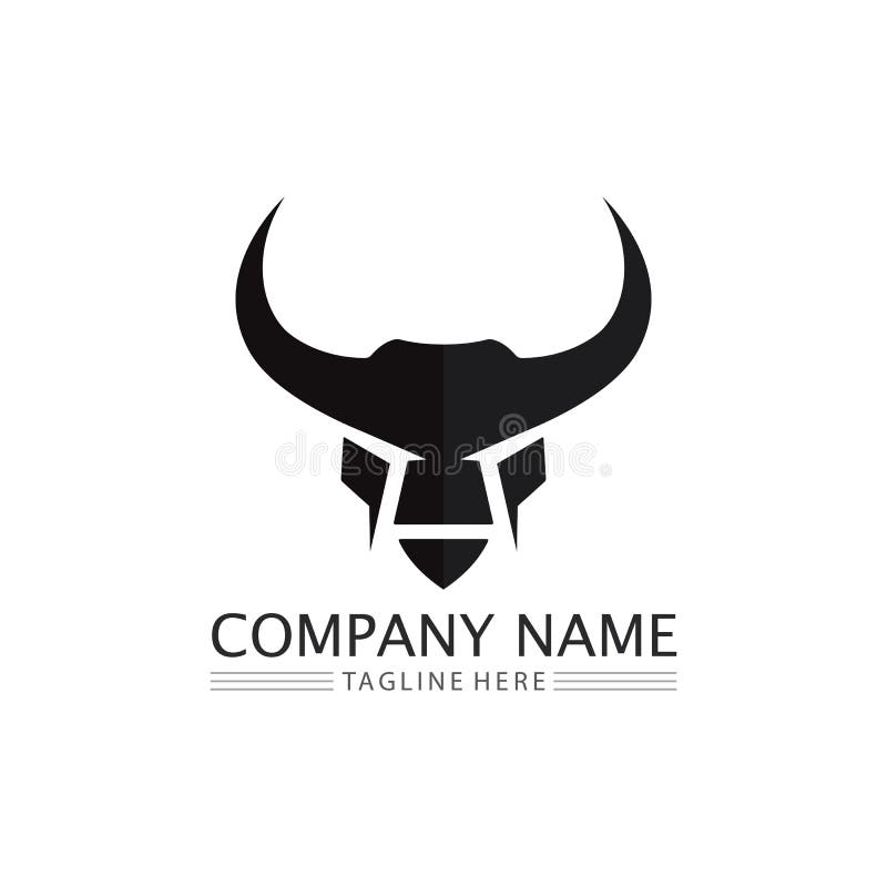 Bull Horn Logo and Symbol Template Icons App Stock Illustration ...