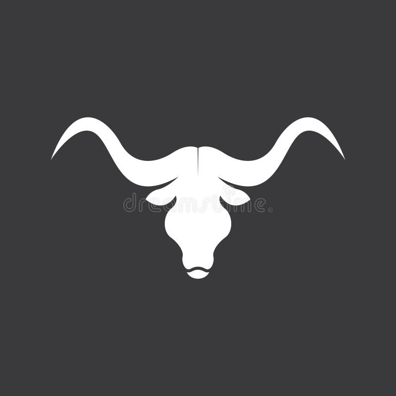 Bull Horn Logo Vector Template Stock Illustration - Illustration of ...