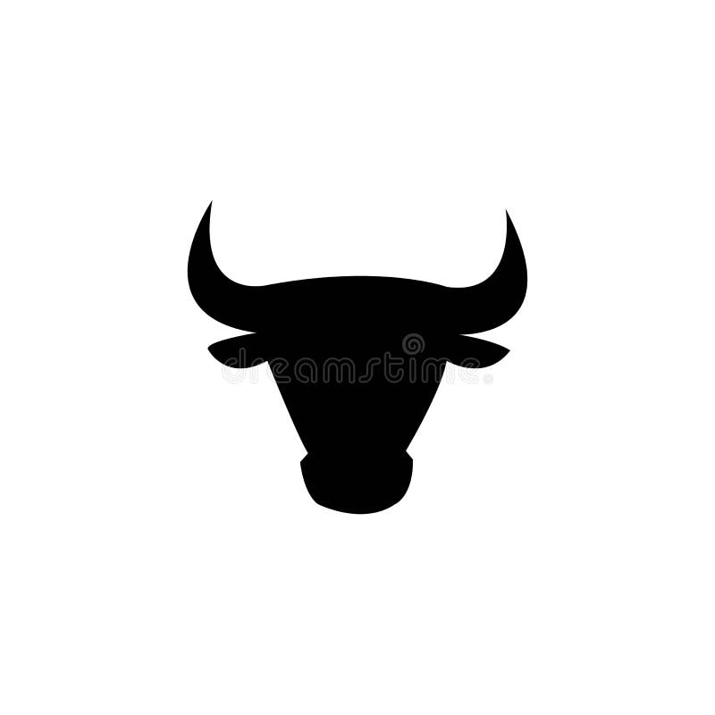 Bull icon logo vector stock vector. Illustration of icon - 260223384